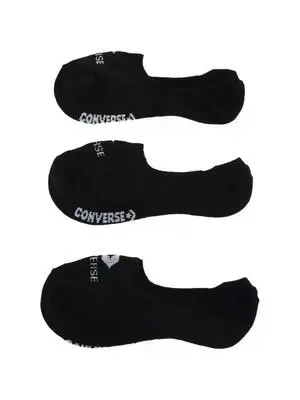 CONVERSE Logo-print Ultra-low Socks - Black