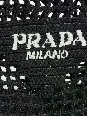 Prada Raffia Tote Bag