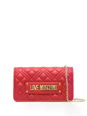 Moschino Quilted Logo Crossbody Bag