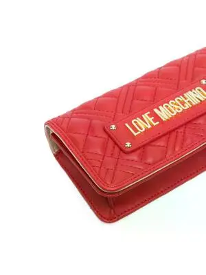 Moschino Quilted Logo Crossbody Bag
