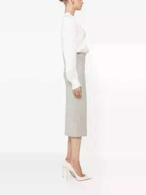 NISSA Sequins Detail Midi Skirt