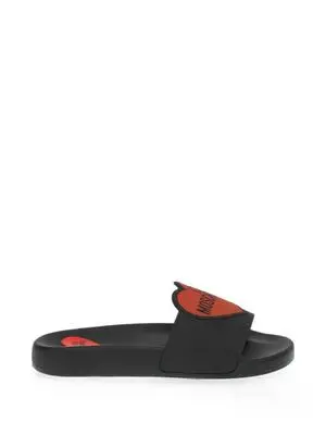 Moschino Heart-print Slides