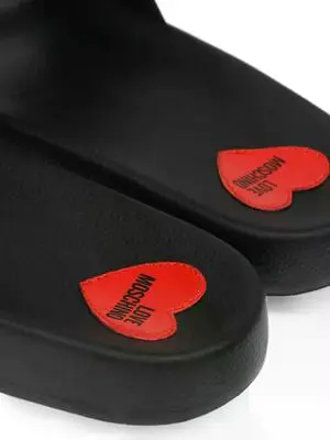 Moschino Heart-print Slides