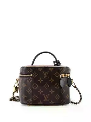LOUIS VUITTON Vanity Handbag Reverse Monogram Canvas Pm Satchel