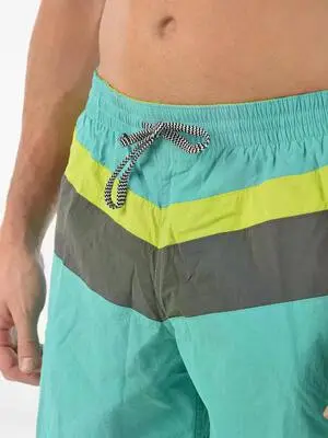 Nike Elastic-waistband Striped Swim Shorts