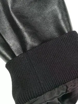 Celine 2010s Wool And Leather Logo Detail Hooded Jacket