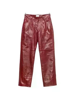 Isabel Marant Étoile Valka High-waisted Leather Trousers