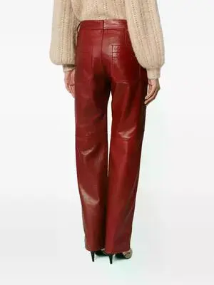 Isabel Marant Étoile Valka High-waisted Leather Trousers