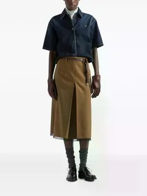 Prada Short-sleeved Denim Shirt