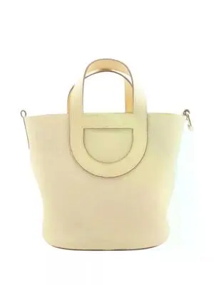 Hermès In The Loop 23 Handbag In Clemence And Swift Leather - Yellow