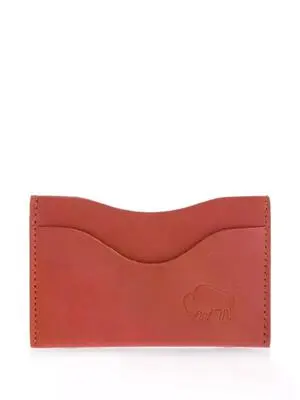 Il Bisonte Leather Card Holder - Red