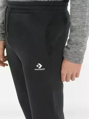 CONVERSE Logo-embroidered Cotton Track Pants
