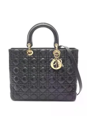 Dior Lady Tote Bag - Black