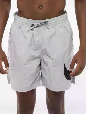 Nike Logo-print Swim Shorts - Grey