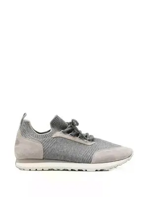 Eleventy Panelled Knit Sneakers - Grey