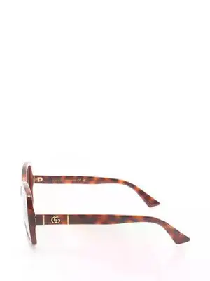 Gucci Tortoiseshell-effect Square Frame Sunglasses