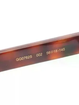 Gucci Tortoiseshell-effect Square Frame Sunglasses