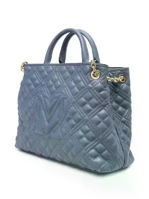 Moschino Quilted Logo-lettering Bag