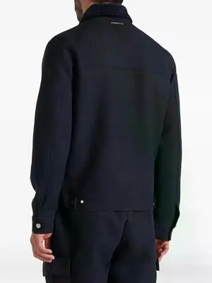 Manière De Voir Maniere De Voir Twill Trucker Jacket With Velvet Collar