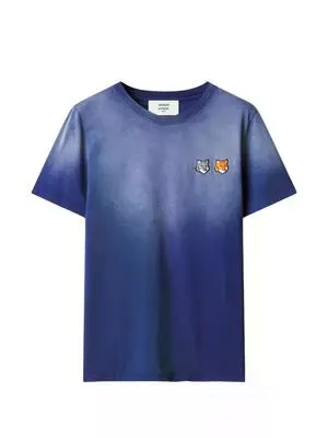 Maison Kitsuné Double Fox Head Patch T-shirt