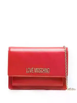 Moschino Logo-plaque Satchel Bag - Red