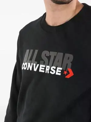 CONVERSE Logo-embroidered Cotton Sweatshirt