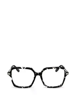 Karl Lagerfeld Geometric Frame Eyeglasses - Black