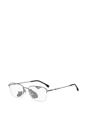 BOSS Rectangle-frame Glasses - Grey