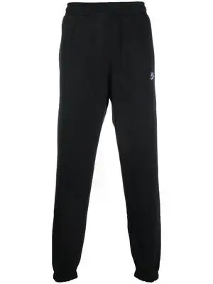 Nike Logo-embroidered Cotton Track Pants - Black