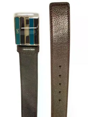 Dolce & Gabbana Logo Plaque Belt