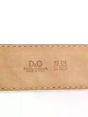 Dolce & Gabbana Logo Plaque Belt