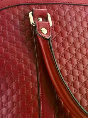 Gucci Britt Convertible Dome Microssima Leather Medium Satchel