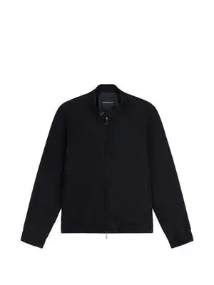 Emporio Armani Textured Blouson Jacket - Black
