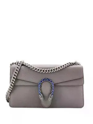 Gucci Dionysus Bag Leather Small Shoulder Bag - Grey