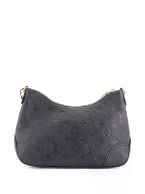 LOUIS VUITTON Boulogne Nm Handbag Monogram Empreinte Leather Pm Shoulder Bag - Black