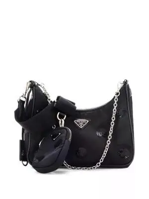 Prada Re-edition 2005 Sequin Embellished Tessuto Small Shoulder Bag