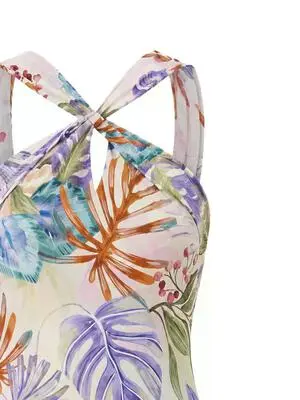 GOTTEX Floral-print Halterneck Swimsuit