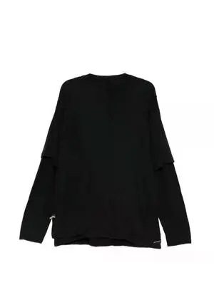Undercover Zip-detail Layered Long-sleeve T-shirt