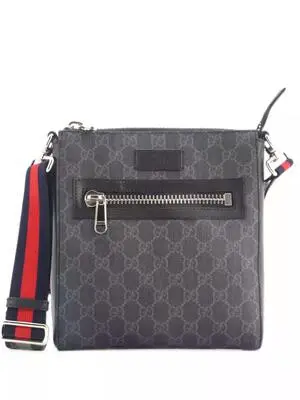Gucci Gg Coated Canvas Messenger Bag
