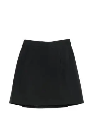 Prada 2000s Wrap-style Mini Skirt - Black