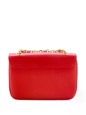 Celine C Bag Leather Medium Crossbody Bag - Red