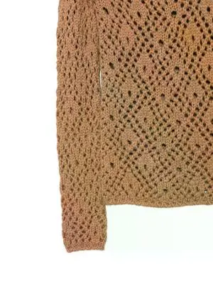Dolce & Gabbana 2000s Open-knit V-neck Sweater