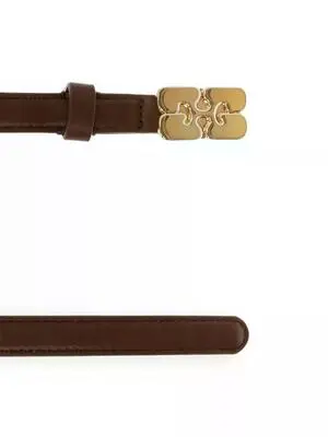 GANNI Small Kat Leather Belt With Butterfly Buckle