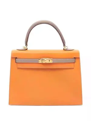 Hermès Hermès Kelly 25 Tote Bag Orange