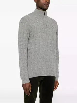 Polo Ralph Lauren Cable-knit Cotton Quarter-zip Jumper