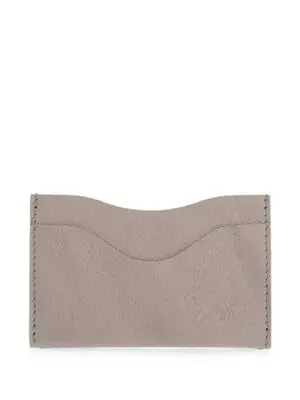 Il Bisonte Orion Hammered Leather Card Holder - Neutrals