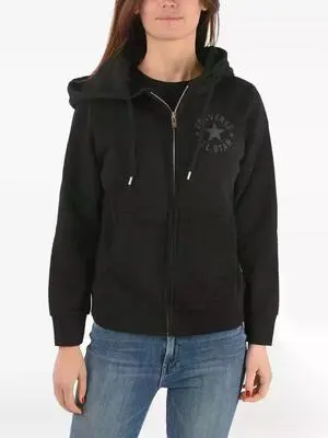 CONVERSE Logo-print Zip-up Hoodie
