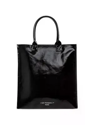 ANINE BING Leonie Coated Canvas Tote - Black
