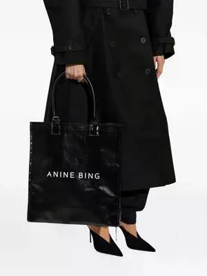 ANINE BING Leonie Coated Canvas Tote