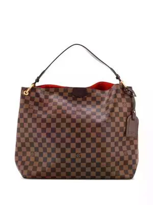 LOUIS VUITTON Damier Mm Hobo Bag - Brown
